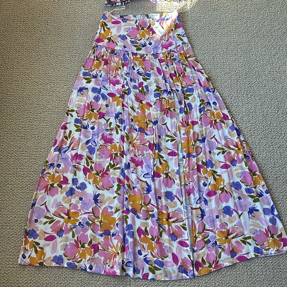 Skylar + Madison | Skirts | Sky To Moon Slit Maxi Floral Skirt | Poshmark